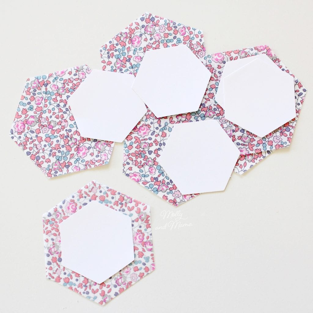 How To Sew Hexies - An English Paper Piecing Tutorial - Molly and Mama