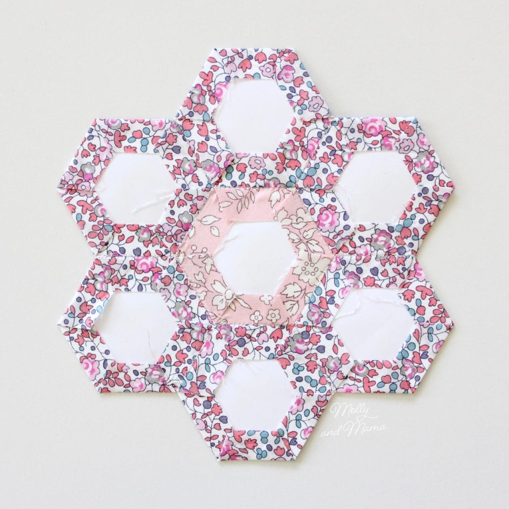 How To Sew Hexies - An English Paper Piecing Tutorial - Molly and Mama