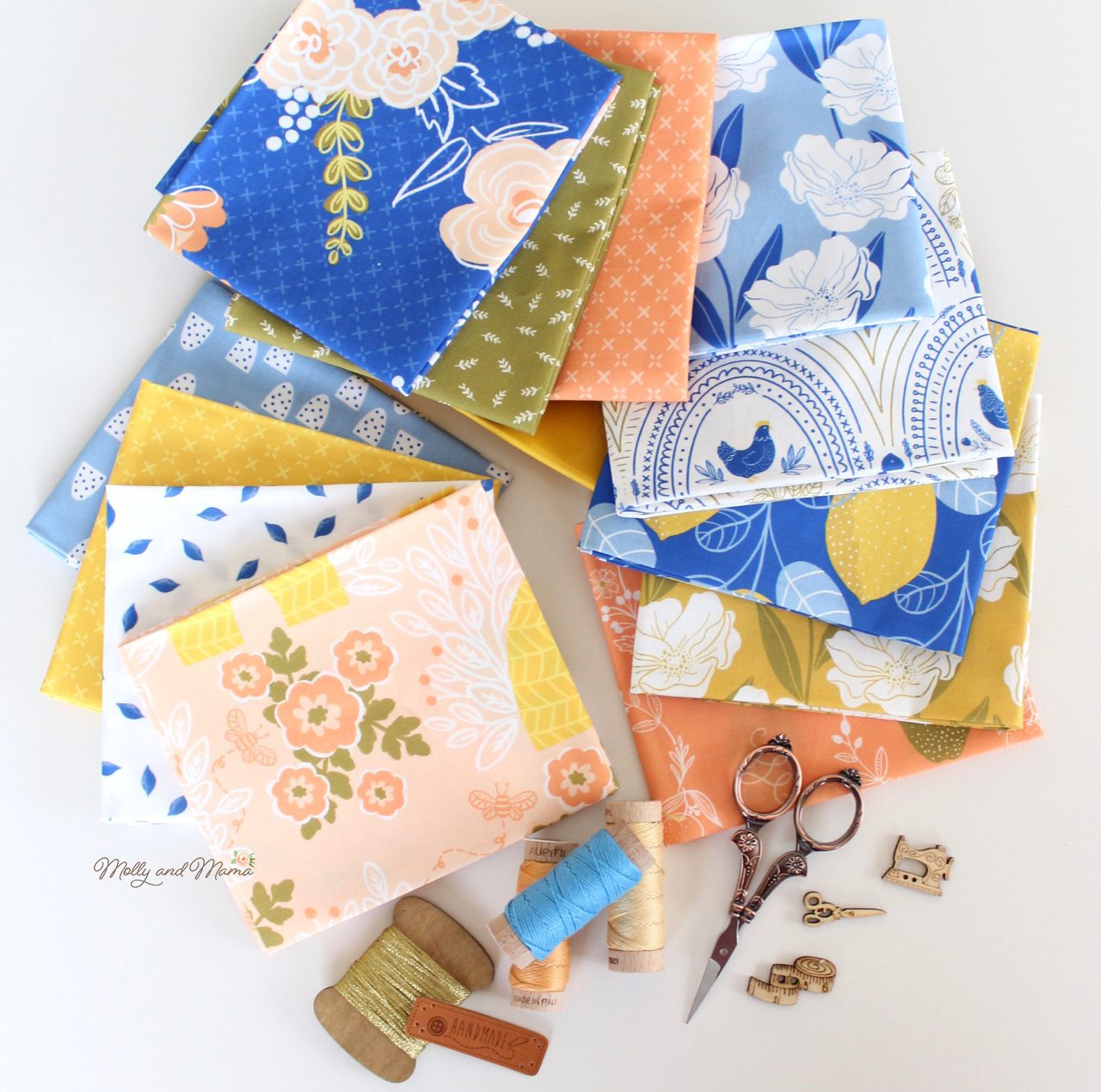 Fabric, Patterns and Projects in July - Molly and Mama