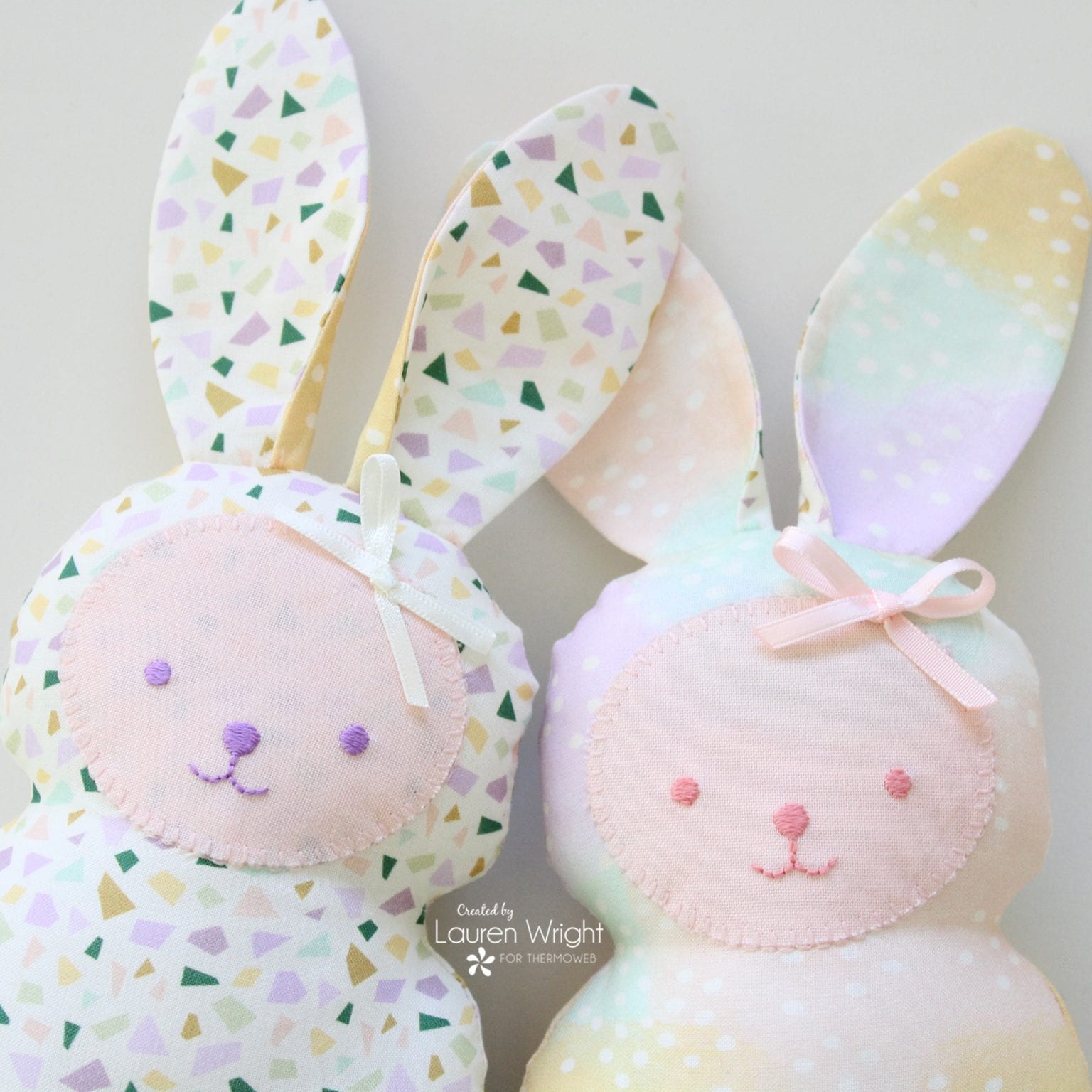 Make a Bunny Stuffie with Thermoweb - Molly and Mama