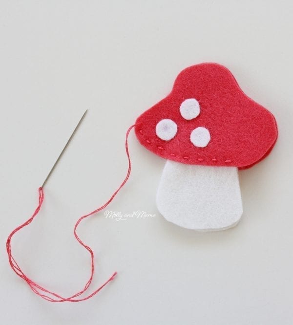 Sew Felt Mushrooms - Sew A Softie 2020 - Molly and Mama