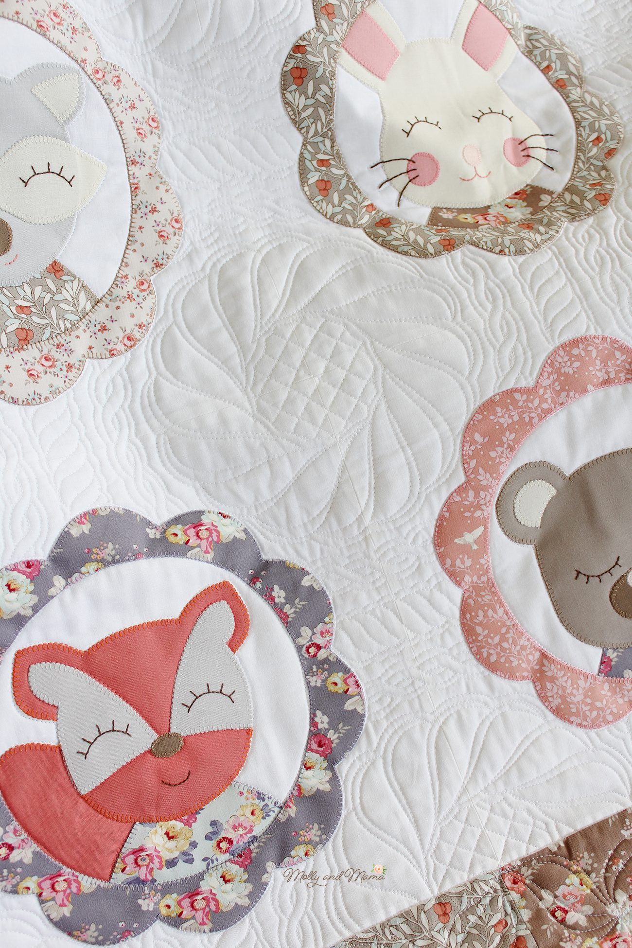 Week 7 - Forest Family Quilt Along - Molly and Mama