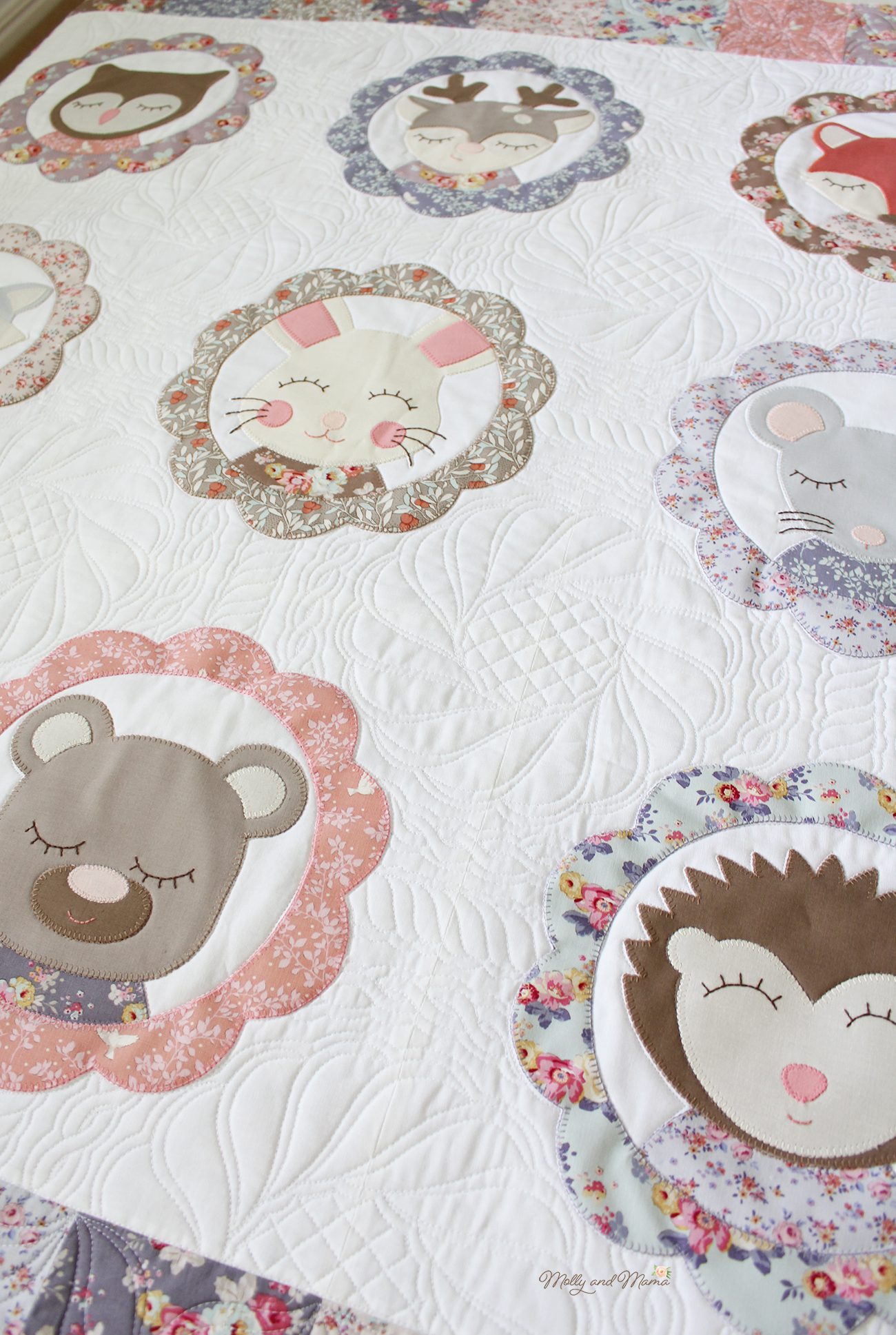 Week 7 - Forest Family Quilt Along - Molly and Mama