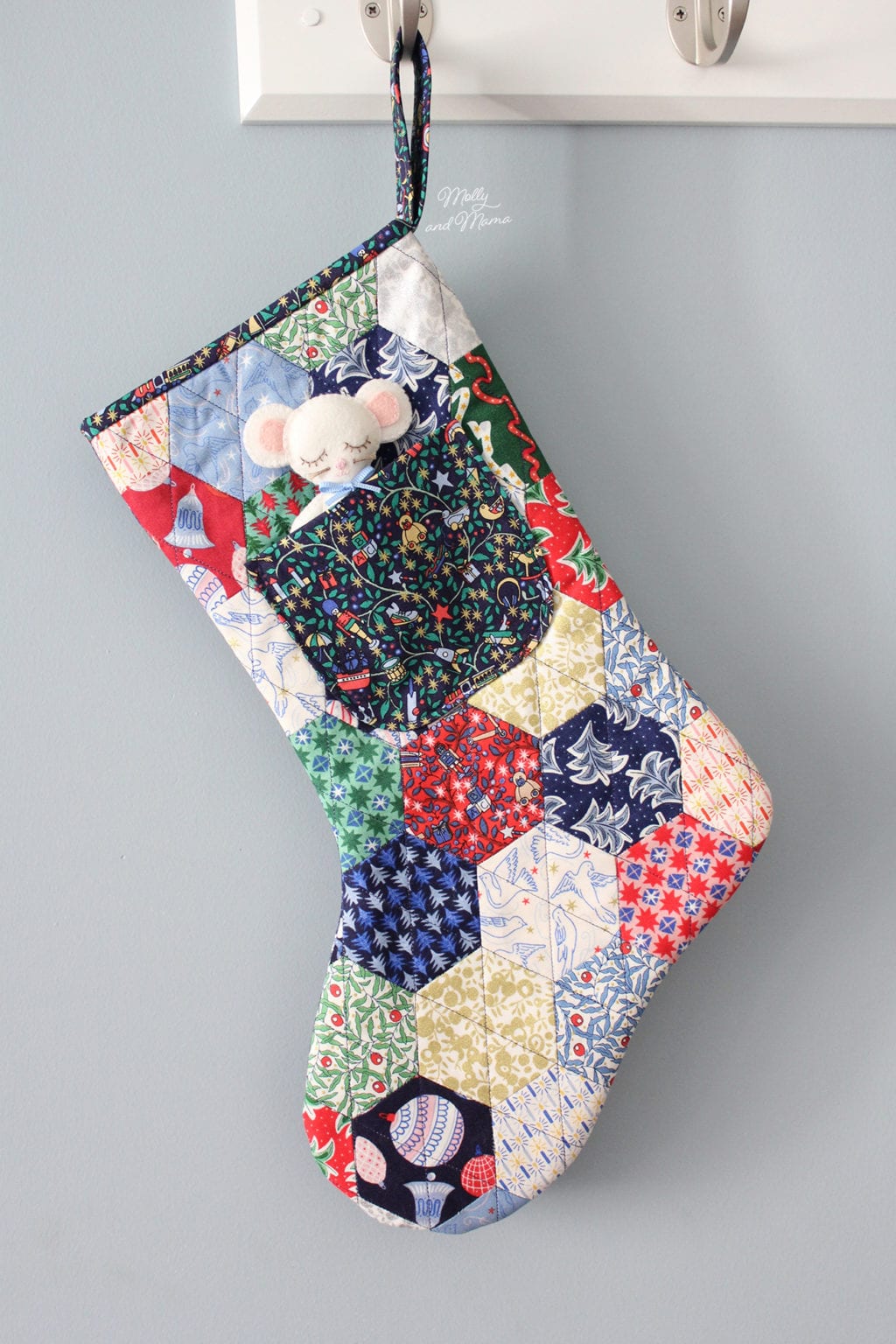 A Merry And Bright Christmas Stocking And A New Sew Along - Molly and Mama