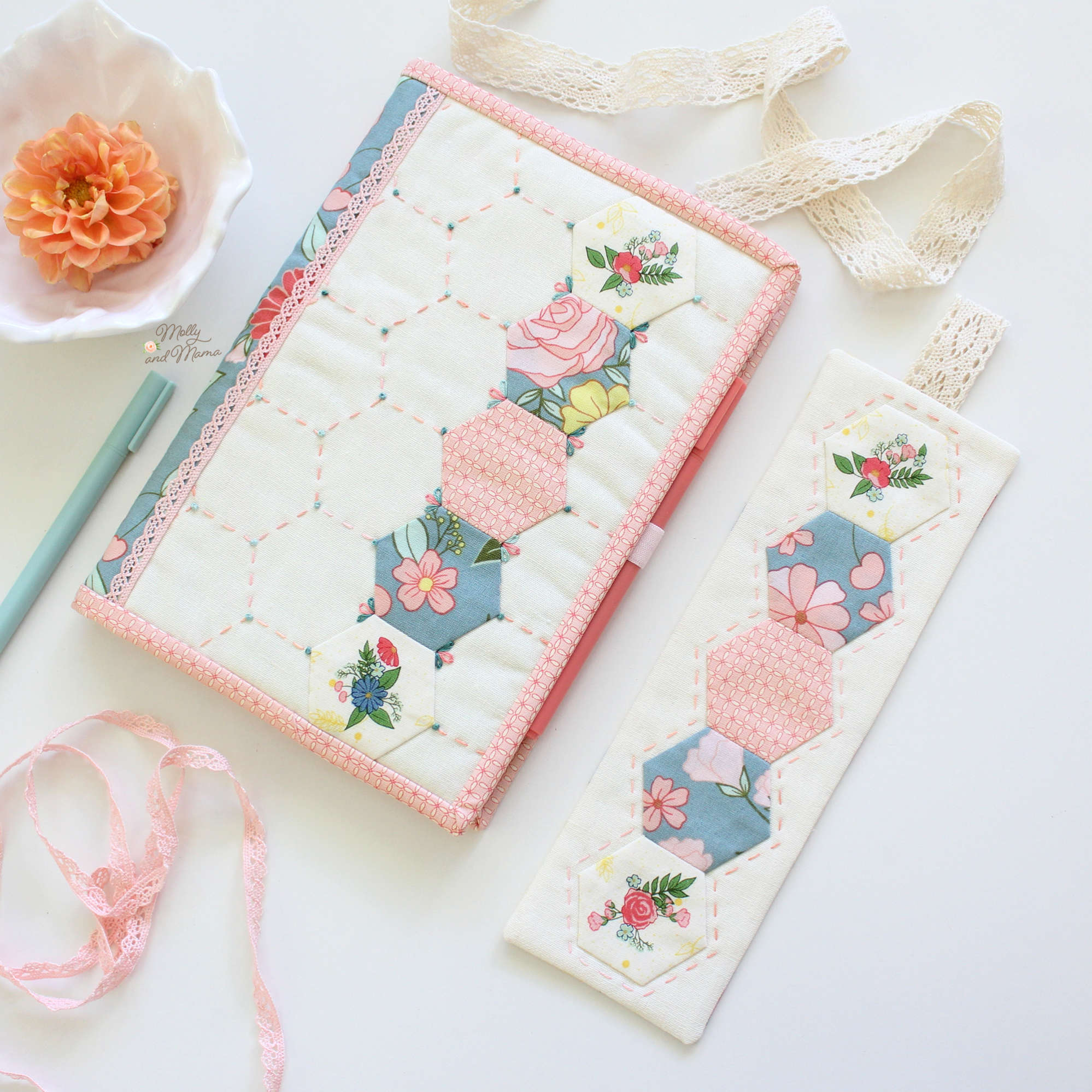 A Beautiful Journal Cover Pattern and a Free Bookmark Tutorial! - Molly ...