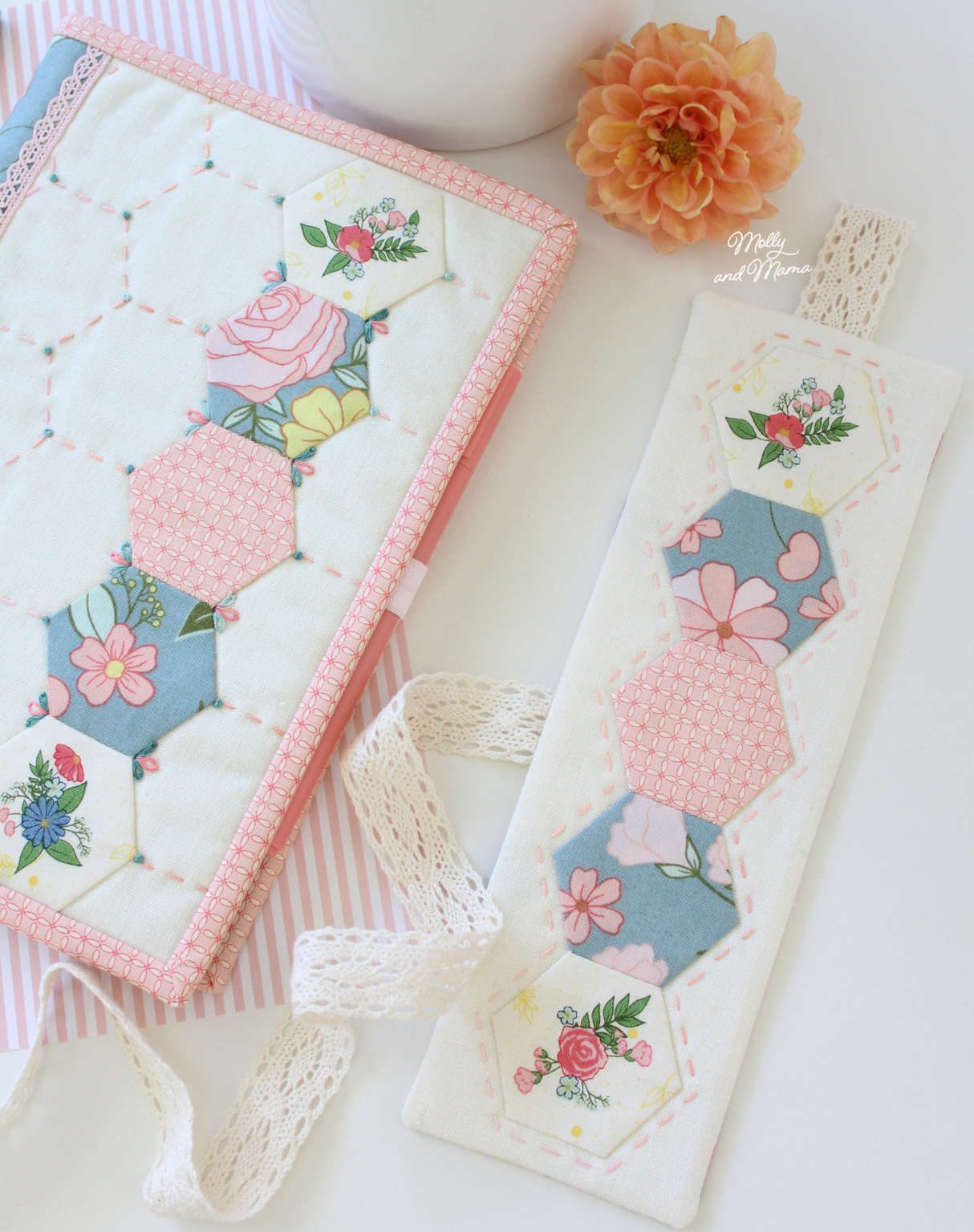 A Beautiful Journal Cover Pattern and a Free Bookmark Tutorial! - Molly ...