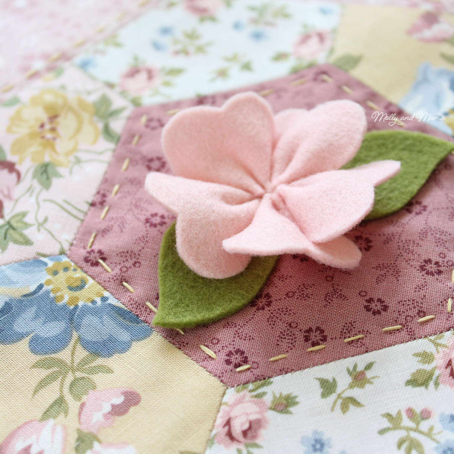 How To Make Felt Flowers - Molly and Mama