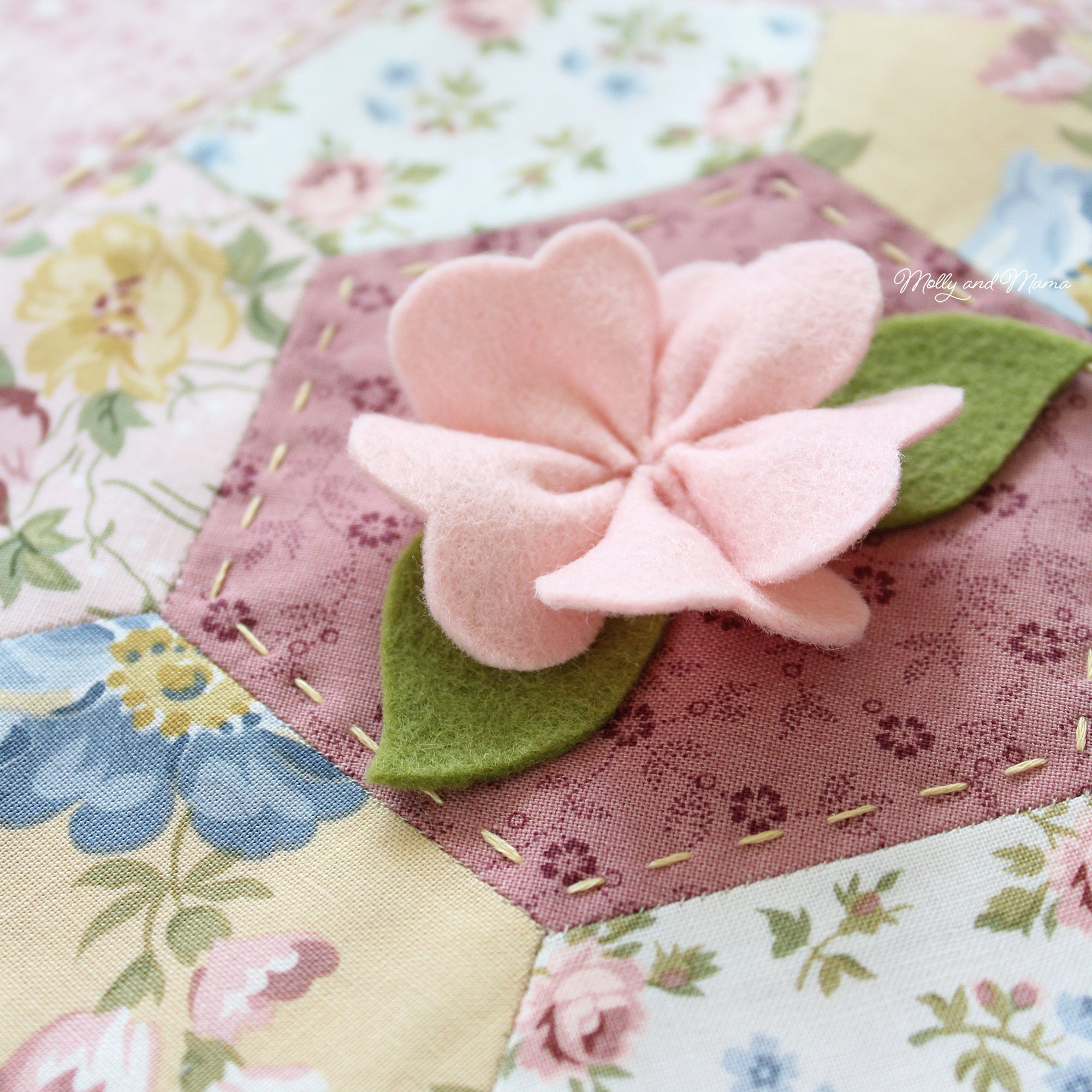 How To Make Felt Flowers - Molly and Mama