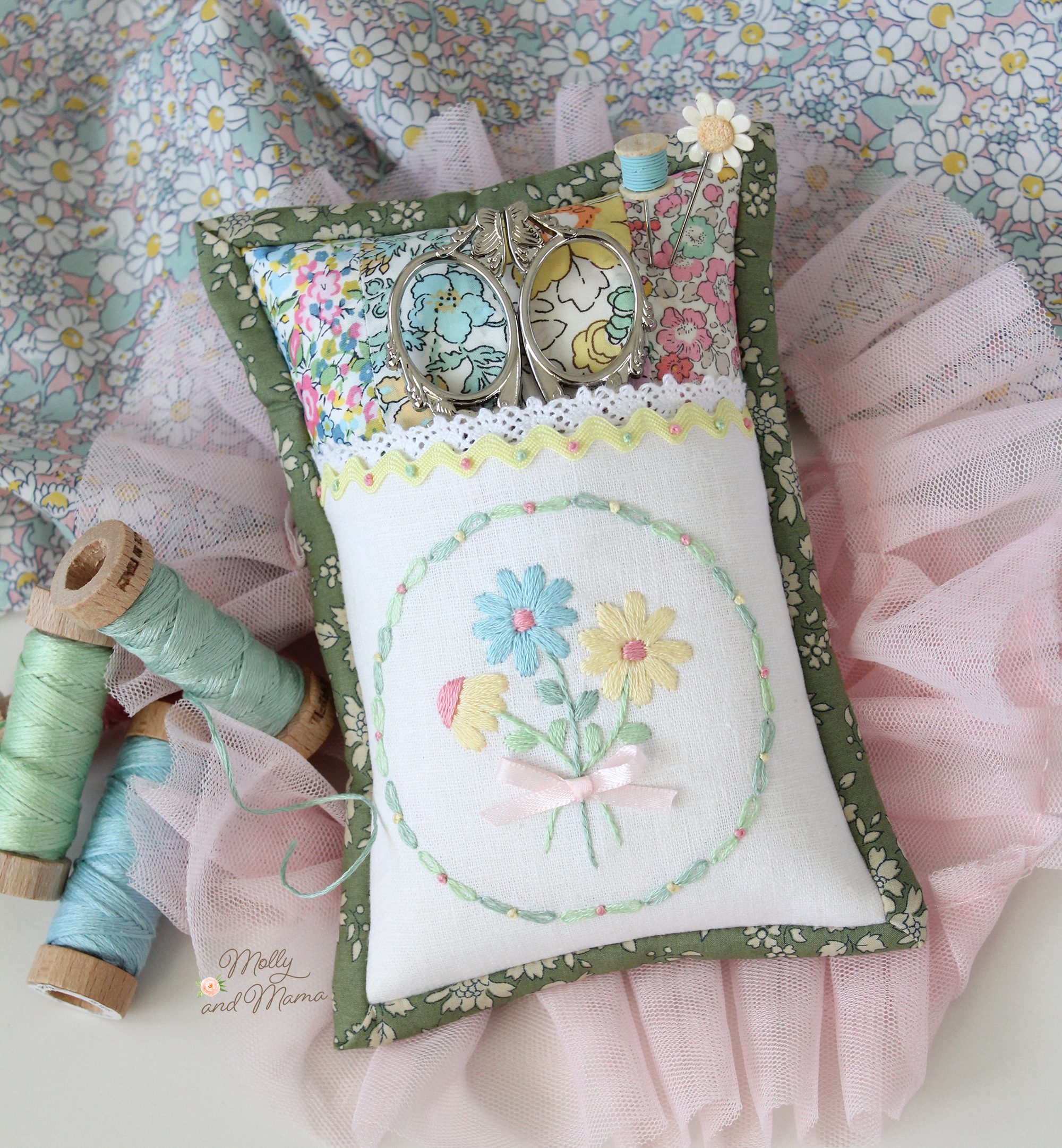Introducing the Posy Pocket Pin Cushion and Needle Book - Molly and Mama
